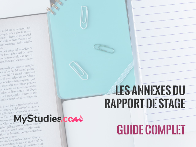 Comment ajouter correctement des annexes à mon rapport de stage